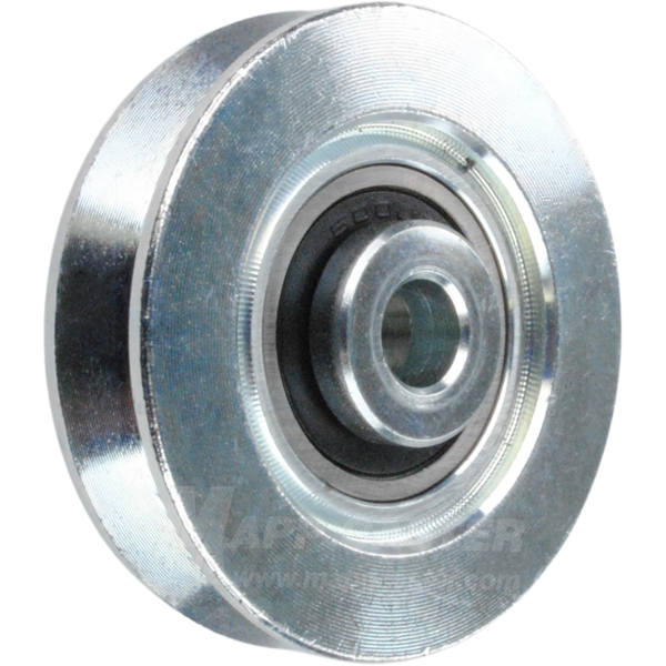 50mm x 12mm (1.96" x 0.47") Solid Steel V-Groove Wheel w/ Ball Bearing ...
